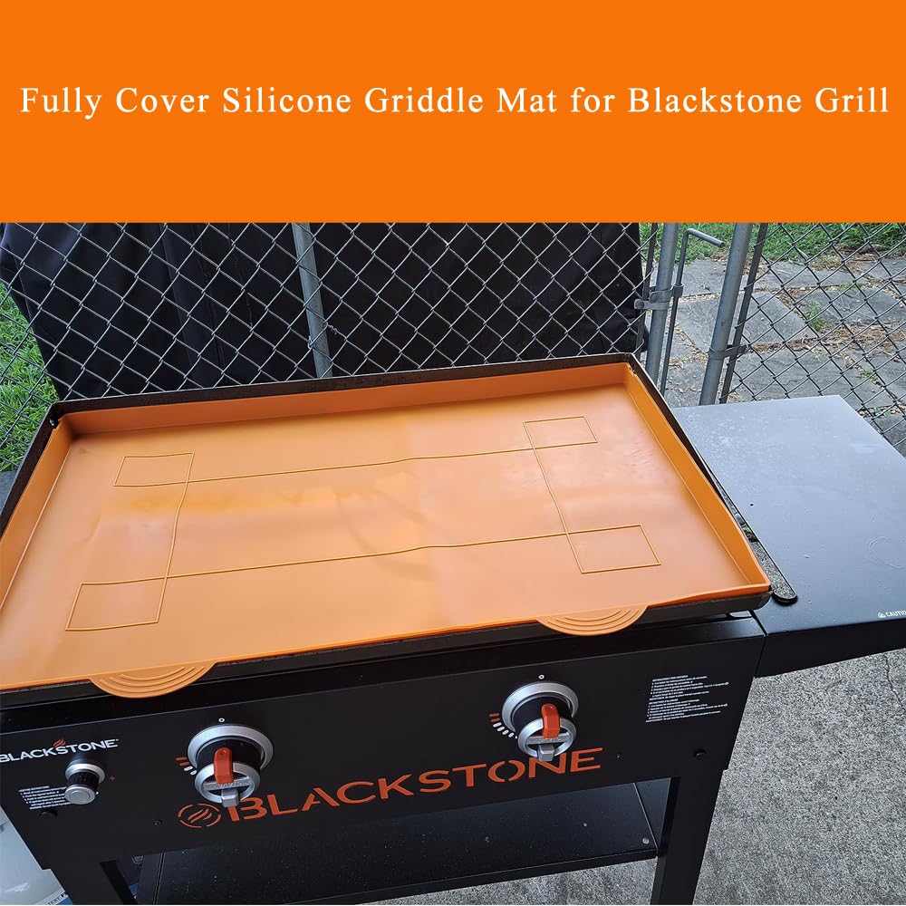 28" Food Grade Silicone Griddle Mat for Blackstone Accessories, Heavy Duty 2.2 LB Grill Mat, Reusable Griddle Cover for Blackstone Protect Your Griddle from Insects Rust (NOT for Pro & XL Series)
