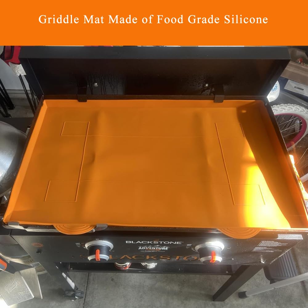 28" Food Grade Silicone Griddle Mat for Blackstone Accessories, Heavy Duty 2.2 LB Grill Mat, Reusable Griddle Cover for Blackstone Protect Your Griddle from Insects Rust (NOT for Pro & XL Series)