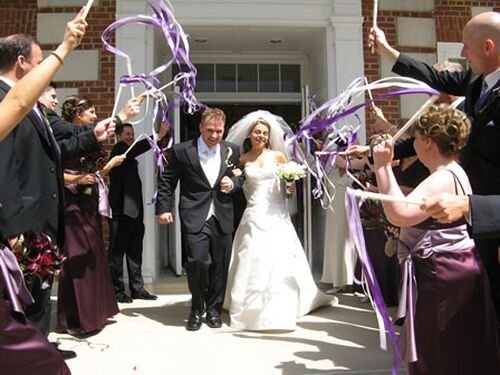wishprom Ribbon Stick Wands Streamers for Wedding Party Favor (Black-30PCS)