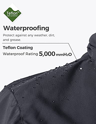 wantdo Women's Windproof Snowboard Jacket Waterproof Ski Coat Windbreaker Dark Gray XL