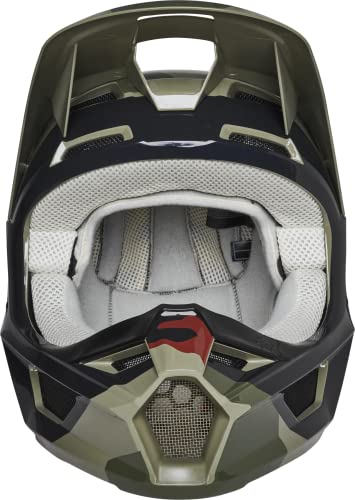 Fox Racing V1 Core Motocross Helmet, BNKR Green Camo, XX-Large