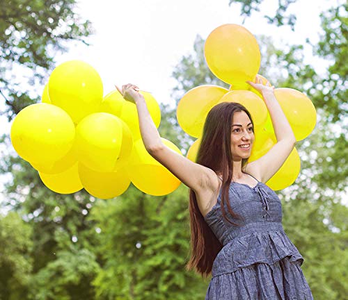 Latex Balloons, 100-Pack, 12-Inch, Yellow Balloons (100)