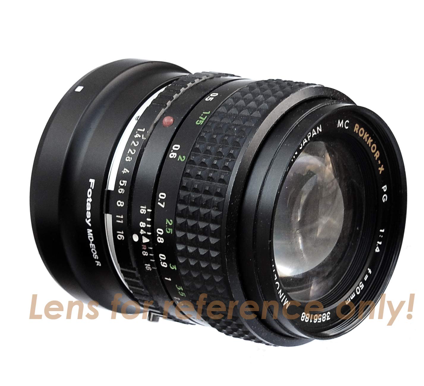 Fotasy Minolta MD Lens to Cannon EOS RF Mount Adapter, MD EOS R Adapter Ring, Adapter for Minolta MD MC Rokkor Lense, Compatible with Canon EOS R Mirrorless Camera EOS R RP Ra R3 R5 R6 R7 R10