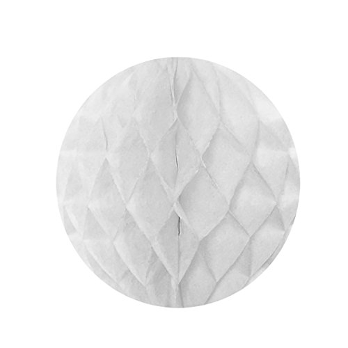 Wrapables 12" Set of 3 Tissue Honeycomb Ball Party Decorations for Weddings, Birthday Parties, Baby Showers, and Nursery Décor, White