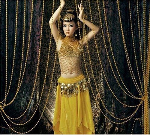 Ltvystore 82Feet/25Meter Roll Gold Pearl String Party Garland Wedding Centerpieces Bridal Bouquet Crafts Decoration