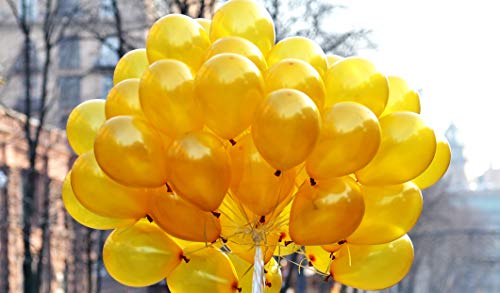 Latex Balloons, 100-Pack, 12-Inch, Yellow Balloons (100)