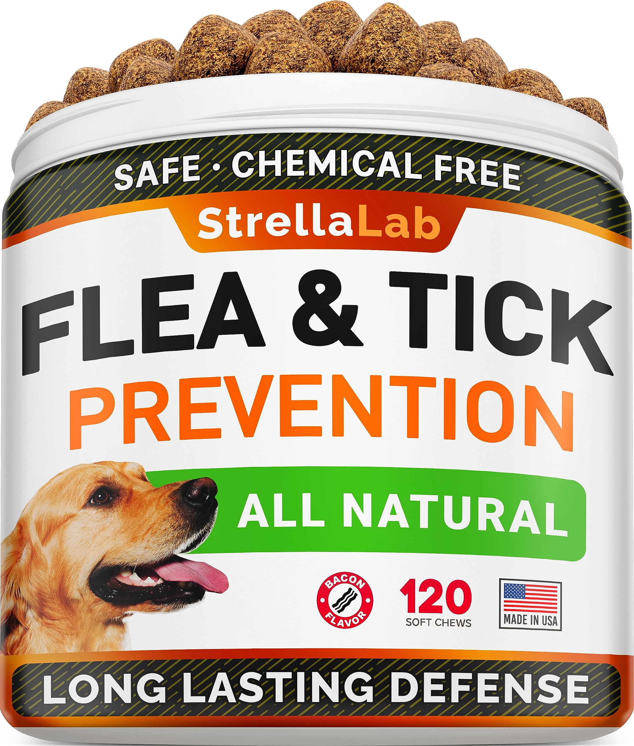 Strellalab Advanced Fleа Tiсk Chews Bacon Flavor
