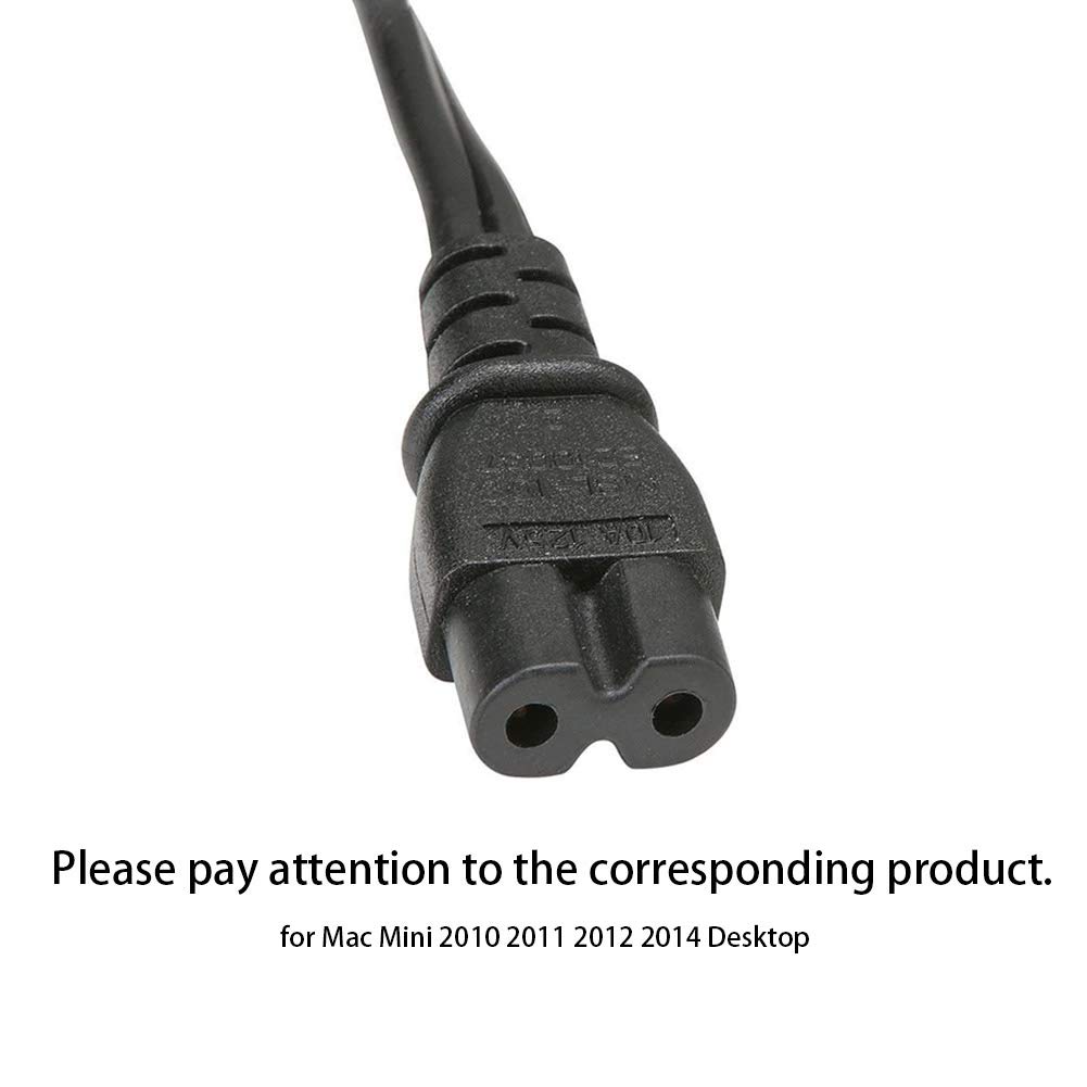 NiceTQ Replacement AC Power Supply Cord Cable for Mac Mini 2010 2011 2012 2014 Desktop