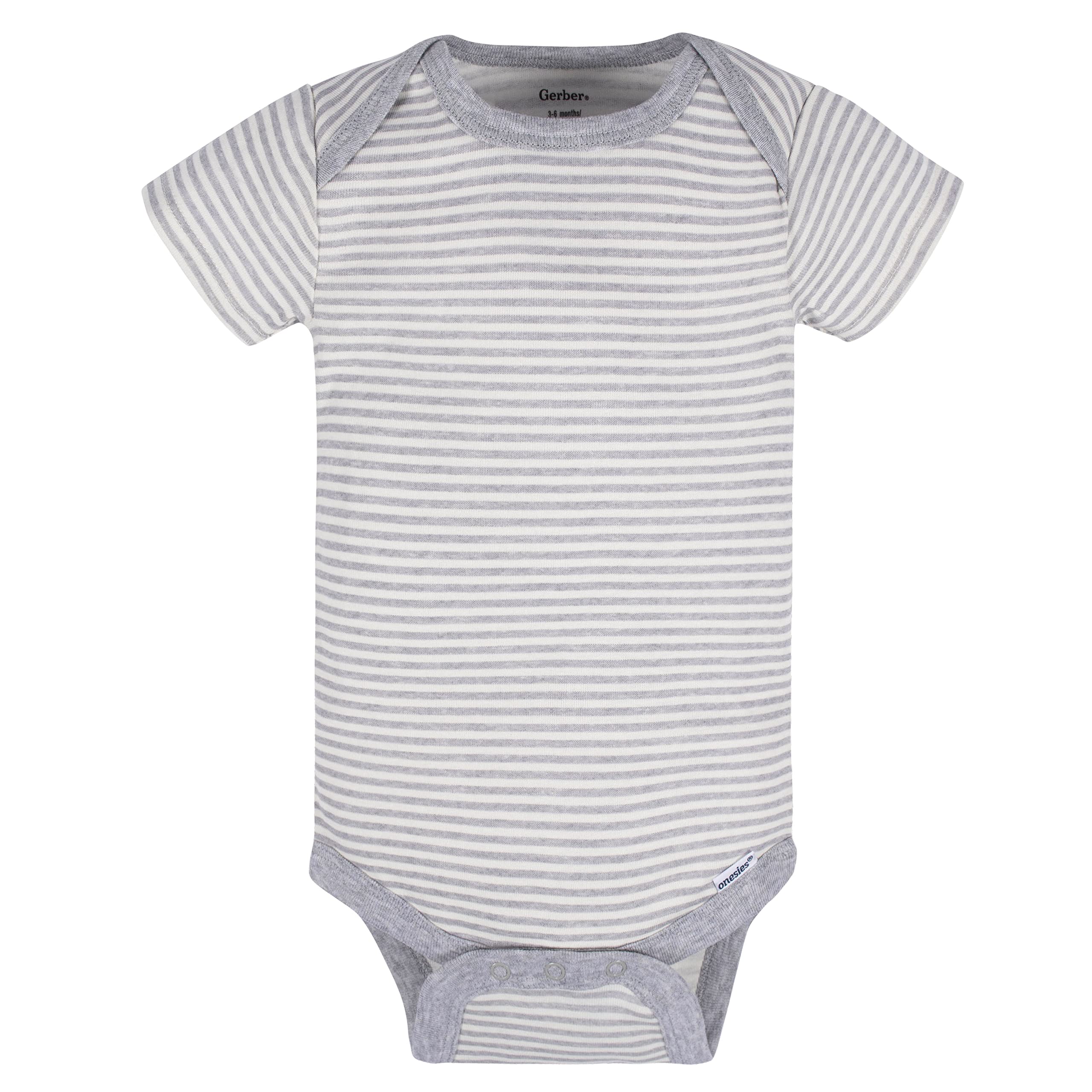 Gerber Unisex Baby 5-Pack Short Sleeve Variety Onesies Bodysuits Happy Veggies 0-3 Months