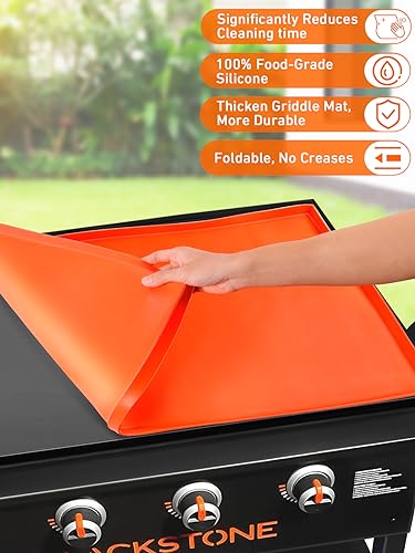 VCBOR Silicone Griddle Mat for 28" Blackstone Griddle, Blackstone Grill Accessories Cover, Upgraded Food Grade Silicone Mat, Waterproof & Rip-Proof, Protect Griddle from Rusting, Rodent, Insect, Dust