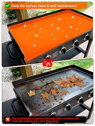 VCBOR Silicone Griddle Mat for 28" Blackstone Griddle, Blackstone Grill Accessories Cover, Upgraded Food Grade Silicone Mat, Waterproof & Rip-Proof, Protect Griddle from Rusting, Rodent, Insect, Dust