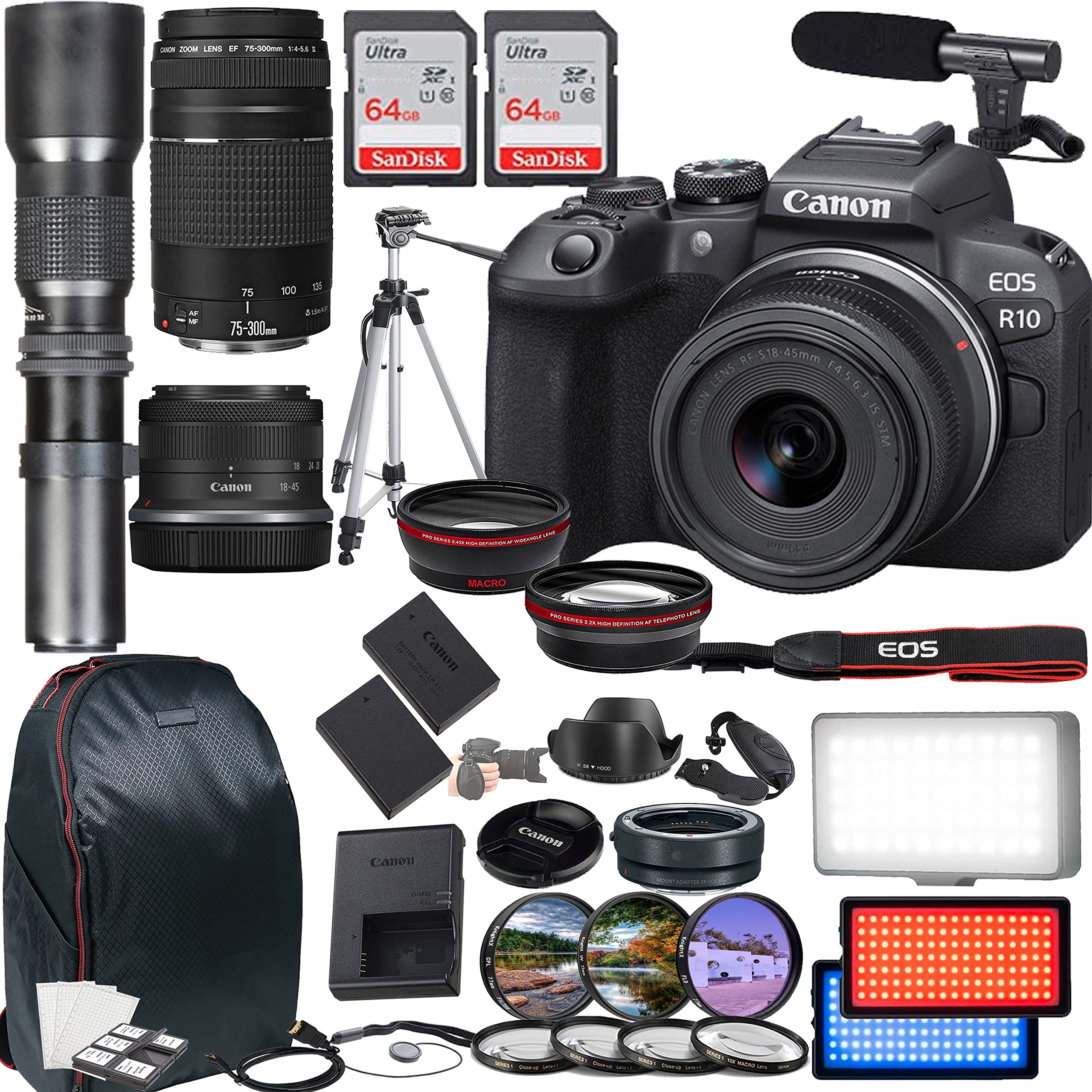 Canon Canon EOS R10, R10 Mirrorless Digital Camera Systems (Renewed)