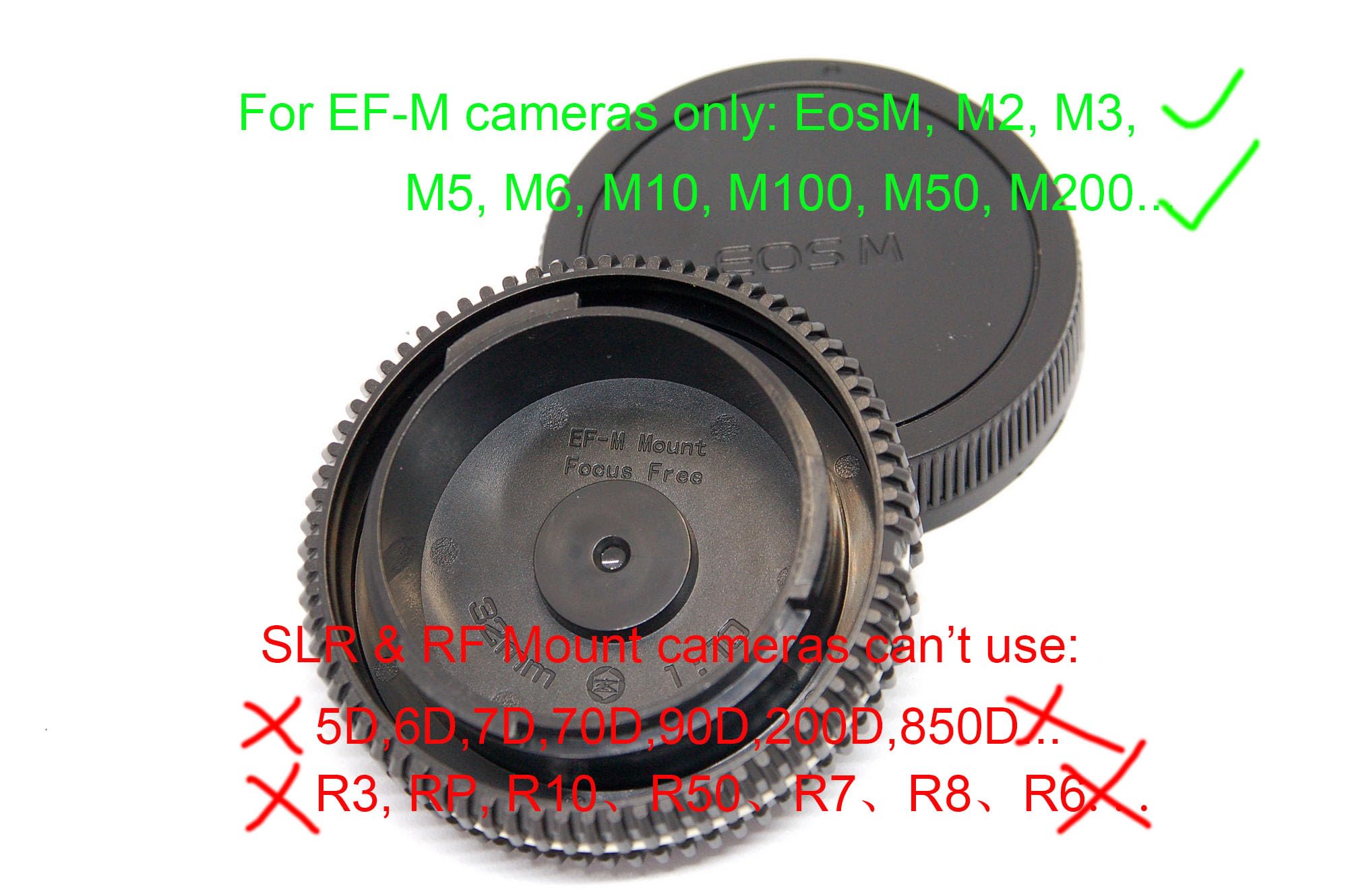 EF-M Mount 32mm/F10 Pancake Lens Focus Free Compatible with EF-M Mount Mirrorless Cameras