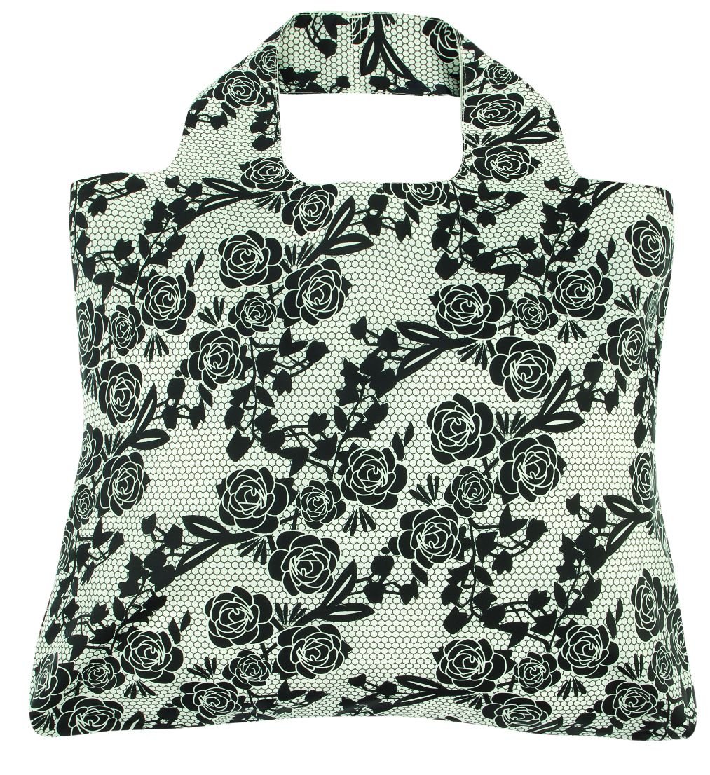 Envirosax Rosa Reusable Shopping Bag - Black-White - One Size
