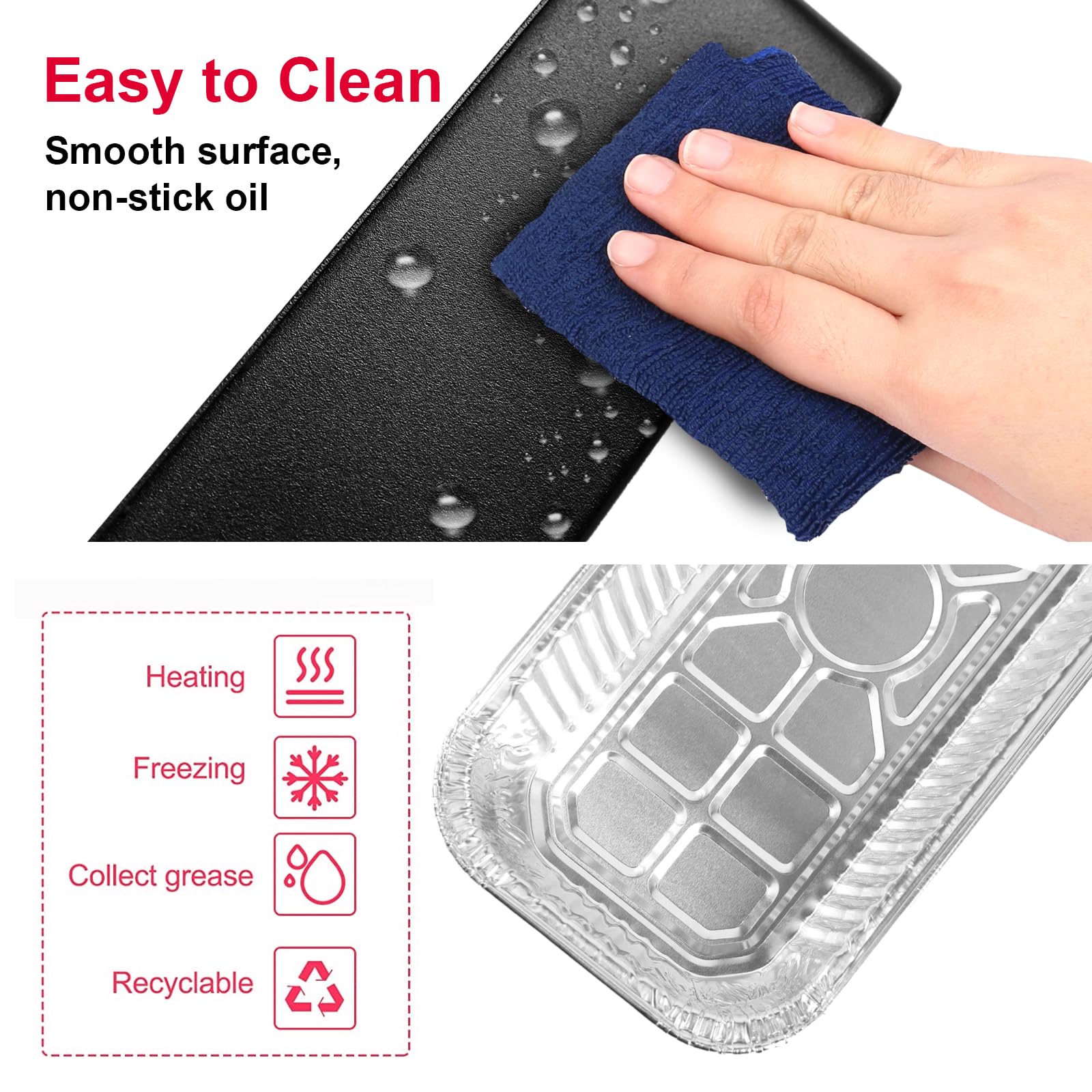 Uniflasy Griddle Grease Catcher Drip Cup with 𝟮𝟬𝗣𝗰 Grease Cup Liners for Blackstone 17, 22, 28, 30,36 inch, Grease Tray Cup Accessories for Blackstone Griddle, Drip Pans for Blackstone