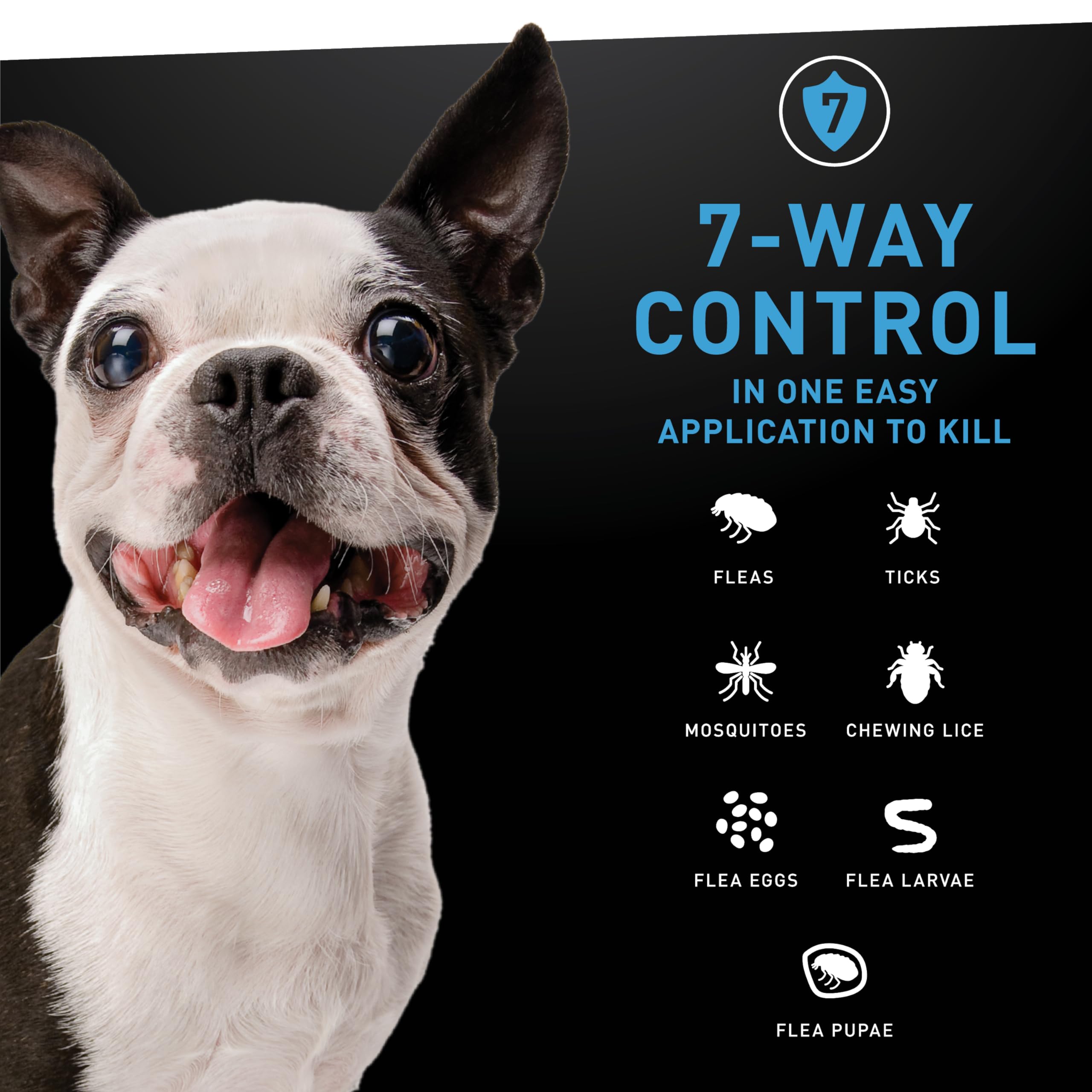 NEXTSTAR Flea and Tick Prevention for Dogs, Repellent, Treatment, and Control, Fast Acting Waterproof Topical Drops for Small Dogs and Puppies, 1 Month Dose