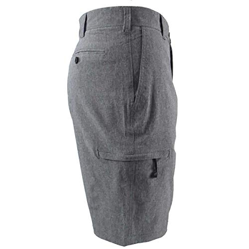 Facitisu Mens Waterproof Amphibian Workout Shorts Casual Athletic Golf Short Pants (Grey, 34)