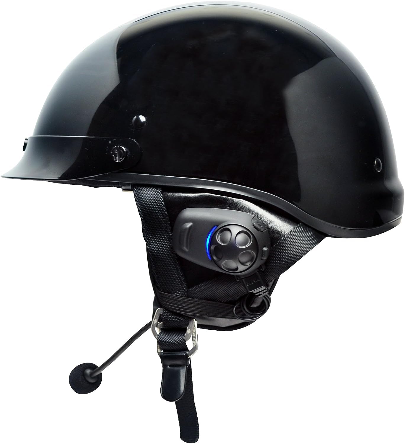 Sena SPH10H-FM-01 Motorcycle Bluetooth Stereo Headset and Intercom with Built-in FM Tuner for Half Helmets, Black