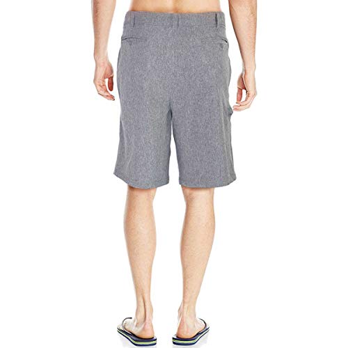 Facitisu Mens Waterproof Amphibian Workout Shorts Casual Athletic Golf Short Pants (Grey, 34)