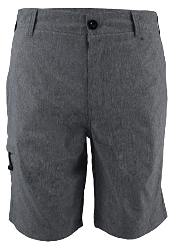 Facitisu Mens Waterproof Amphibian Workout Shorts Casual Athletic Golf Short Pants (Grey, 34)