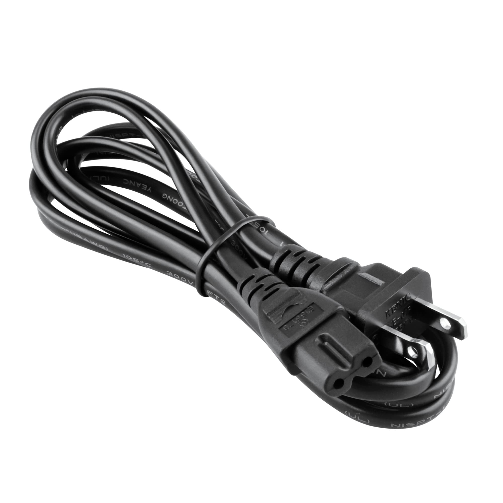 Jantoy AC in Power Cord Outlet Socket Cable Plug Lead Compatible with Panasonic Sony PlayStation ETC 195, Sony PlayStation PS1 & Sony PlayStation PS2
