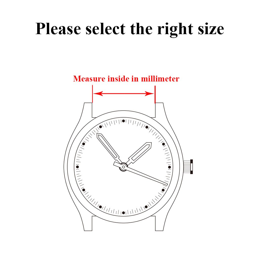 Berfine 22mm Black Calf Leather Watch Band Replacement,Extra Soft Watch Strap for Men Women