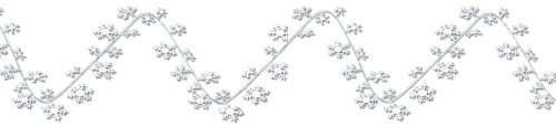 Beistle 1-Pack Gleam 'N Flex Snowflake Garland, 25-Feet