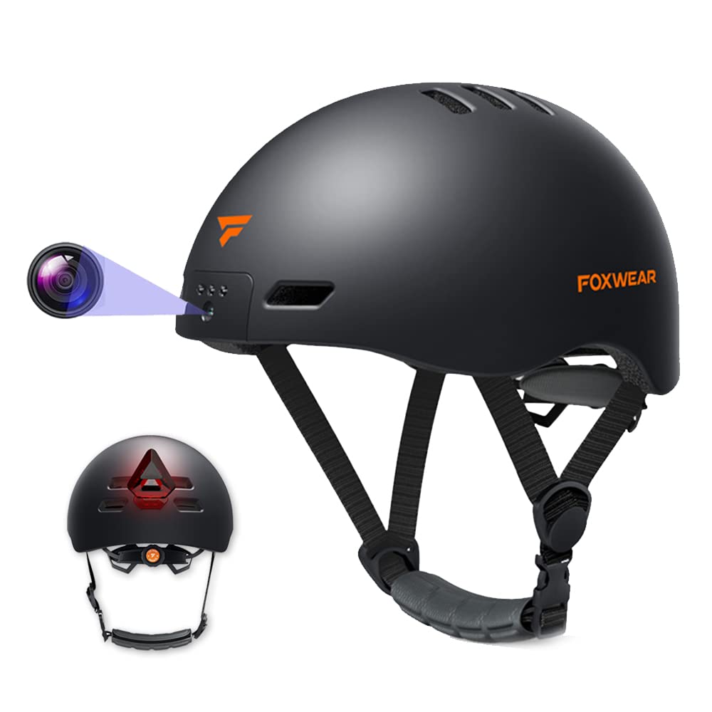 Smart Bike Helmet for Adult, Helmet with Camera(32GB TF Card Included), Helmet Video Recorder with Security Lights for Safe Riding,Motorcycle Helmet,tachograph