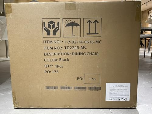 HIPIHOM Dining Chairs Set of 4, Modern Kitchen & Dining Room Chairs, Upholstered Faux Leather Cushion Seat and Sturdy Metal Legs (4 Grey Chairs)