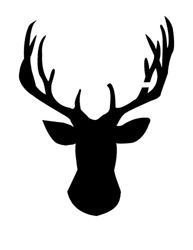 18x24 Deer Head Style 3 Stencil Made from 4 Ply Matboard