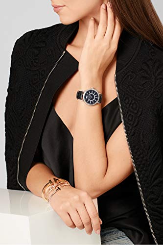 BINLUN Leather Watch Strap Quick Release Strap with Silver Butterfly Deployment Buckle 12mm 13mm 14mm 16mm 17mm 18mm 19mm 20mm 21mm 22mm 23mm 24mm Watch Band for Men Women (Black,20mm)