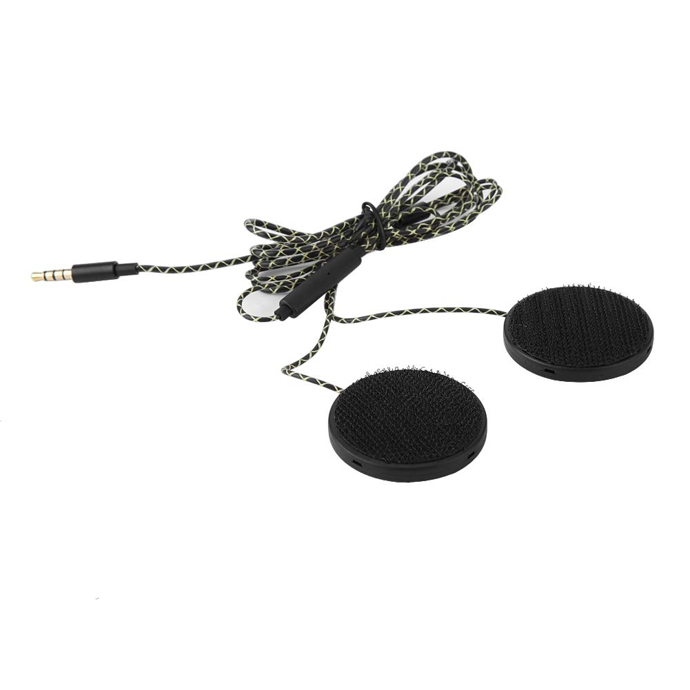 DEALPEAK Motorcycle Helmet Headset Headphone Speakers Noise Reduction Support Hands-Free Calling for Smartphone, MP3, Computer
