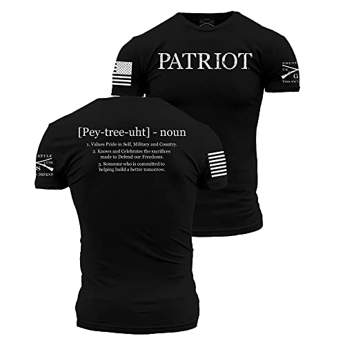 Grunt Style Patriot Defined Men's T-Shirt (Black, XXXXLarge)