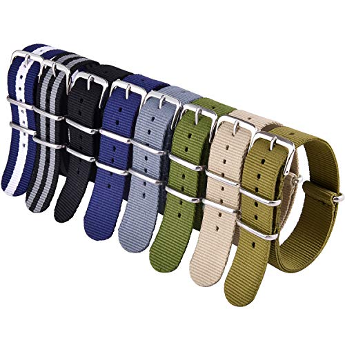 Ritche Christmas Gift 20mm Military Ballistic Nylon Strap Nylon Watch Band Compatible with Timex Weekender Watch for Men Women, White Elephant Gifts, Stocking Stuffers for Men