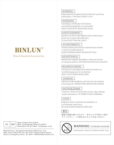 BINLUN Elastic Fabric Nylon Watch Band Waterproof Military Replacement Watch Strap Hook-and-Loop for Men Women Silver & Black Buckle 18/20/22mm