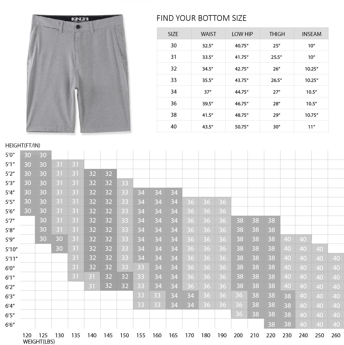 KNQR Mens Performance Quick Dry 4way Stretch Regular Fit All-Terrain Active Training Hybrid Shorts Beated Black 32