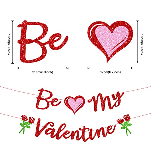 Be My Valentine-Valentines Day Banner-Will You Be My Valentine-Valentines Day Decor