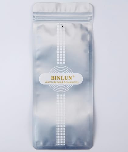 BINLUN Elastic Fabric Nylon Watch Band Waterproof Military Replacement Watch Strap Hook-and-Loop for Men Women Silver & Black Buckle 18/20/22mm