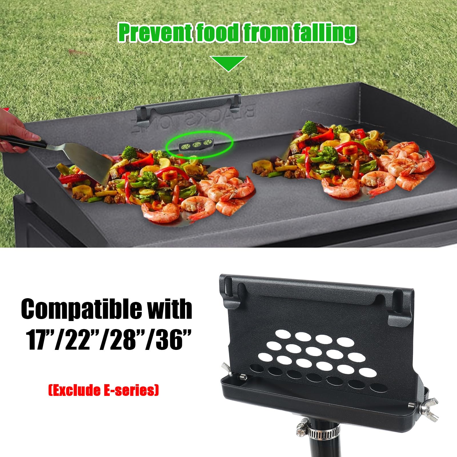 Upgrade Blackstone Grease Catcher - Rear Drainage Funnel for Blackstone Griddle - 17", 22", 28", 36" Sizes