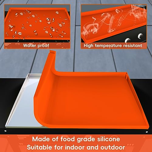 Lecivan 28" Silicone Griddle Mat for Blackstone, Full-Edge Griddle Covers for Blackstone Grill Accessories, Silicone All-Season Griddle Protective Mat for Outdoor Grilling