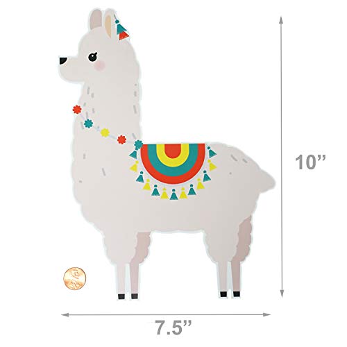 Llama Paper Party Garland, Pastel Banner Décor for All Events - 12 Feet Length Per Strand (1-Pack)