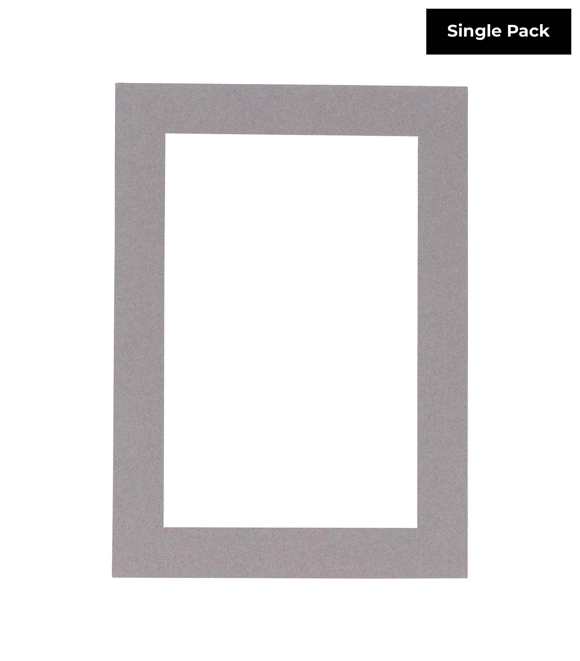 14x18 Mat Bevel Cut for 12x16 Photos - Acid Free Charcoal Grey Precut Matboard - for Pictures, Photos, Framing - 4-ply Thickness