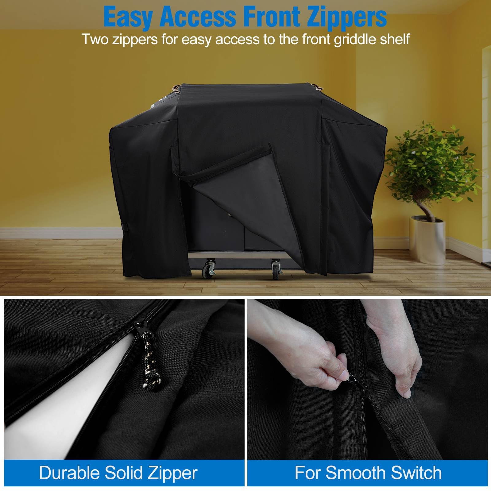 Griddle Cover for Blackstone 28 XL inch Griddle,Rip-Proof Upgraded Heavy Duty Material 75in Culinary Griddle Cover,Waterproof UV & Fade Resistant Flat Top Gas Grill Cover with Strap and Two Zippers