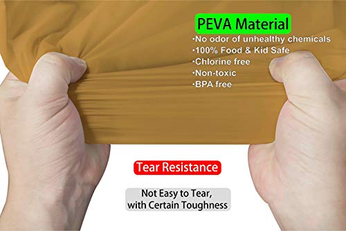 Gold Plastic Tablecloths 3 Pack Disposable Table Covers 54 x 108 Inches Shower Party Tablecovers PEVA Vinyl Table Cloths for Rectangle Tables up to 8 ft and Picnic BBQ Birthday Wedding Banquet