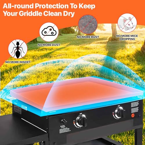 Diketone Silicone Griddle Cover fit Blackstone 28 Inch Griddle, Heavy Duty Upgraded Full-Cover, Reusable Food Grade Silicone Protective Grill Mat, Griddle Accessories for Blackstone (Fit 28" Griddle)