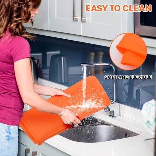 Diketone Silicone Griddle Cover fit Blackstone 28 Inch Griddle, Heavy Duty Upgraded Full-Cover, Reusable Food Grade Silicone Protective Grill Mat, Griddle Accessories for Blackstone (Fit 28" Griddle)
