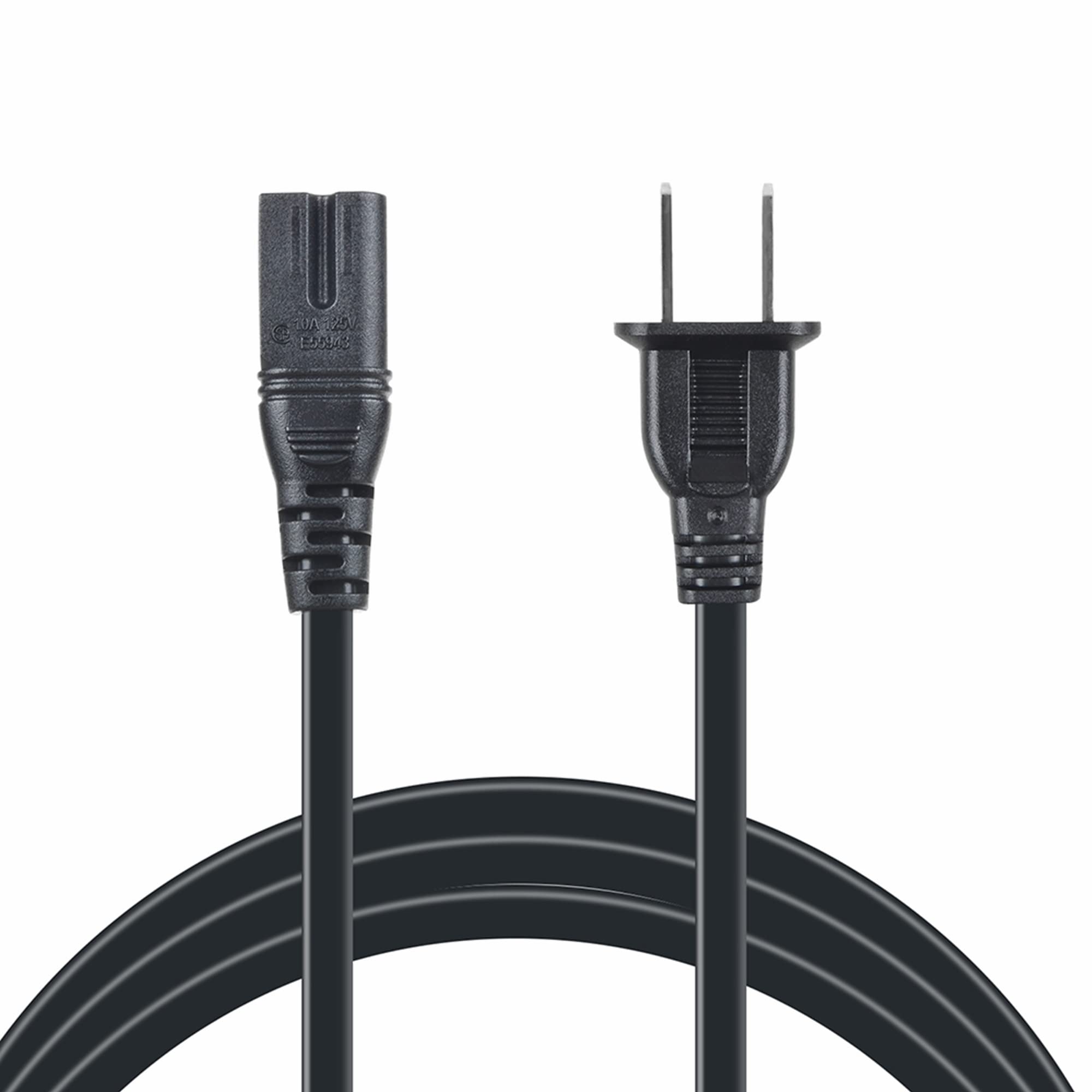 CJP-Geek 5ft AC in Power Cord Outlet Socket Cable Plug Lead Replacement for Panasonic Sony Playstation ETC 195, Sony Playstation PS1 & Sony Playstation PS2