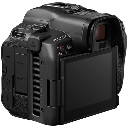 Canon EOS R5 C Mirrorless Cinema Camera 24-105STM Lens + Commander Starter Kit + Lens Filters + CASE + 64GB Memory Card+Extra Battery+Shot-Gun Microphone (18PC Bundle) (Renewed)