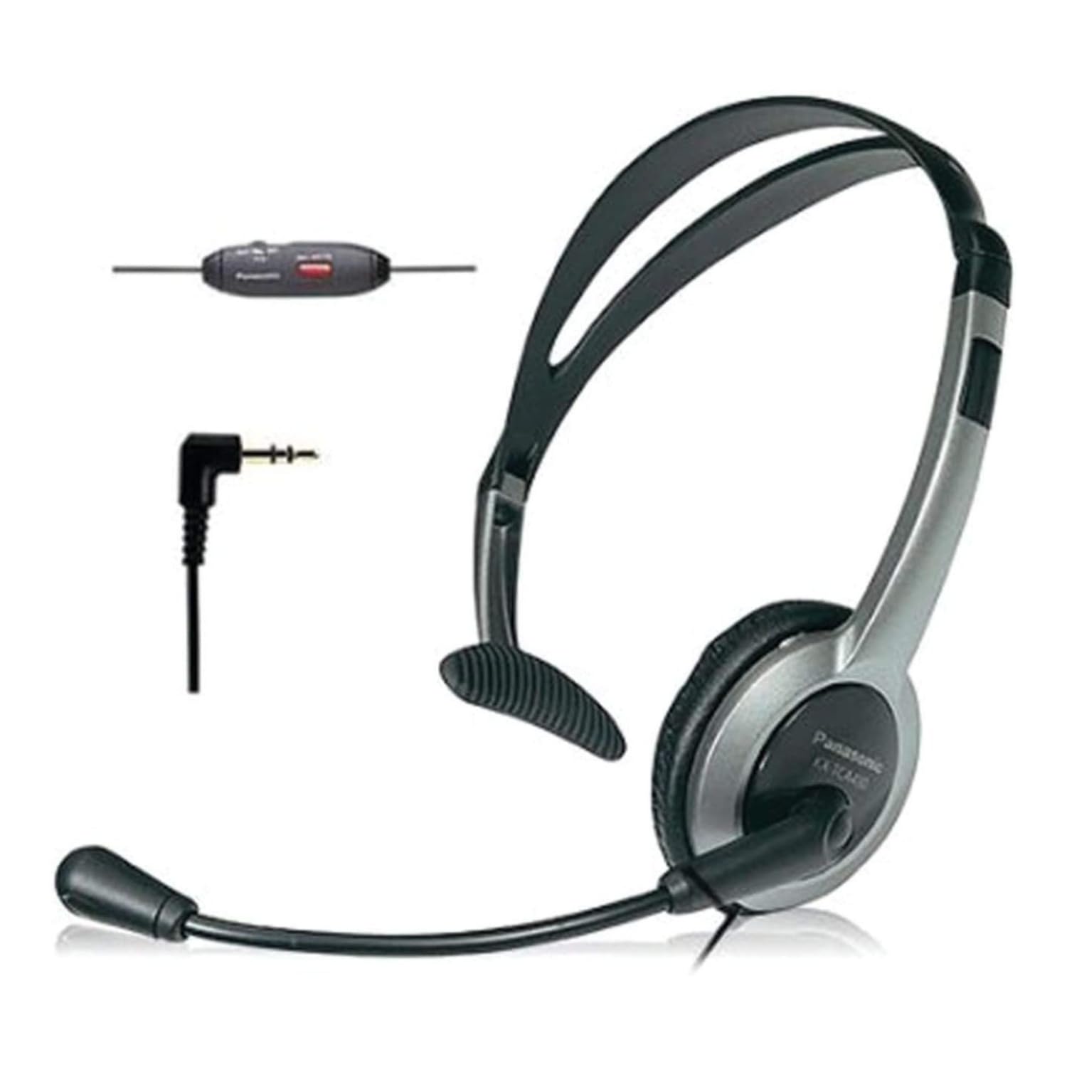 Panasonic Cordless Phone with Headset Bundle - KX-TG994SK 4-handset DECT 6.0 Phone with KX-TCA430 Comfort-Fit Corded Headset (Renewed)