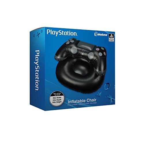 Paladone Playstation Inflatable Chair- Gaming Chair-Dual Shock 4 Shape